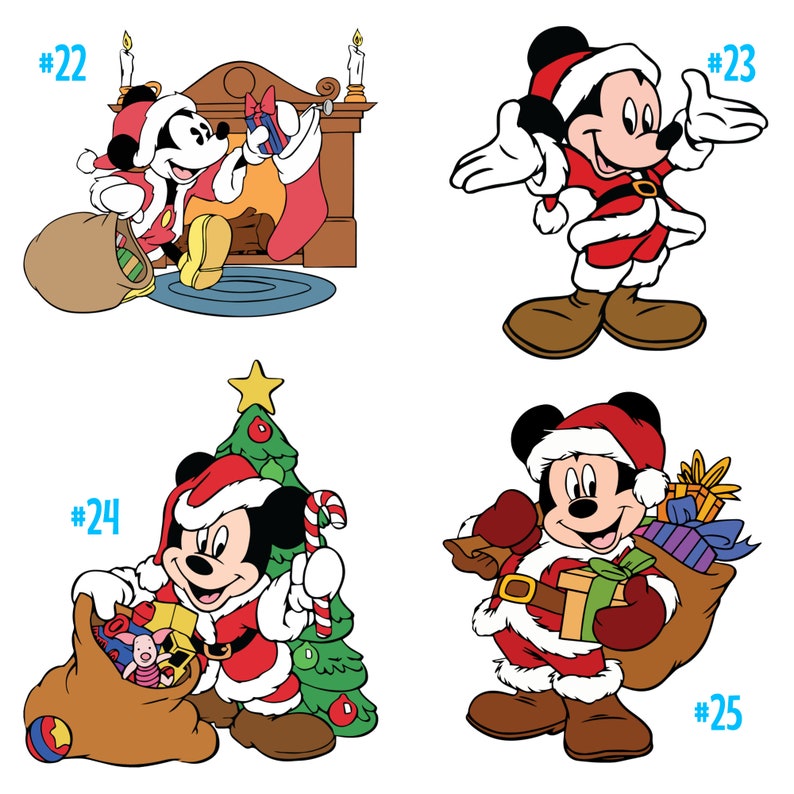 Disney Christmas Vinyl Sticker Series | Etsy
