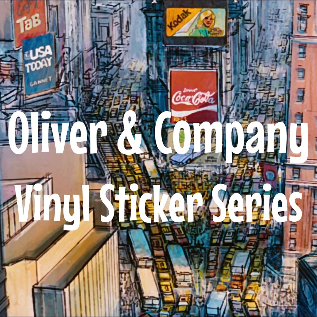 Oliver & Company Vinyl Sticker Series - Etsy