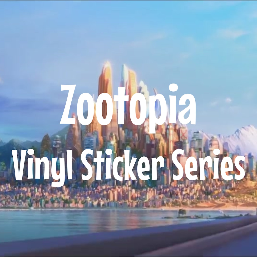 Zootopia Vinyl Sticker Series - Etsy