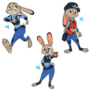 Zootopia Vinyl Sticker Series - Etsy