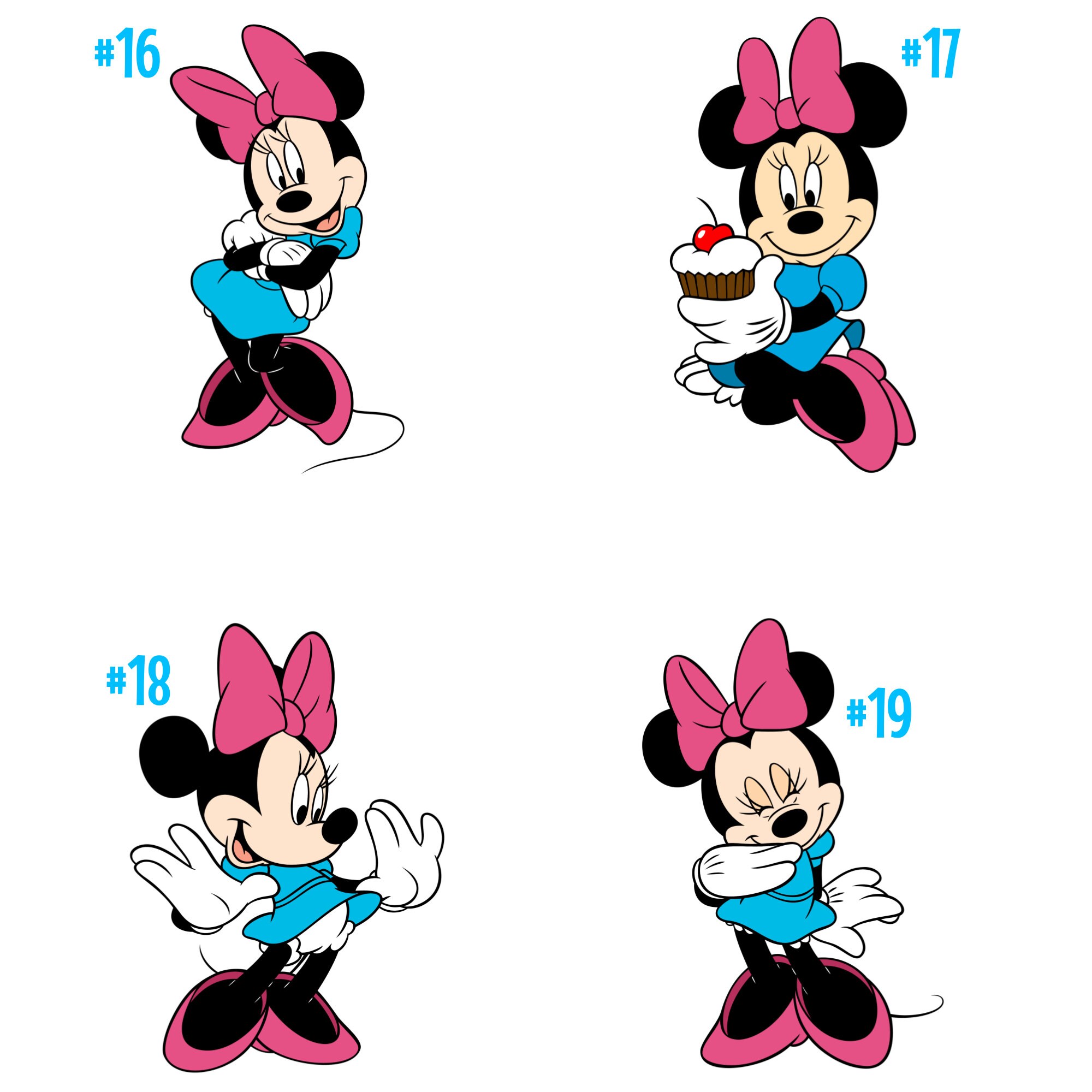 Minnie Mouse Vinyl Sticker Series - Etsy