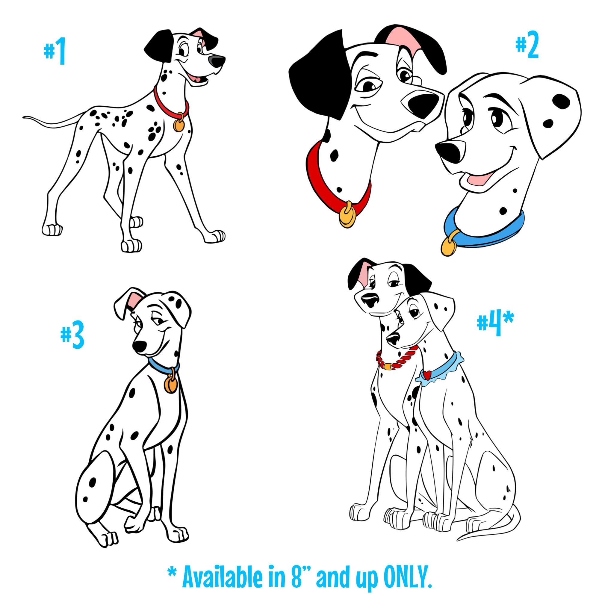 101 Dalmatians Vinyl Sticker Series - Etsy
