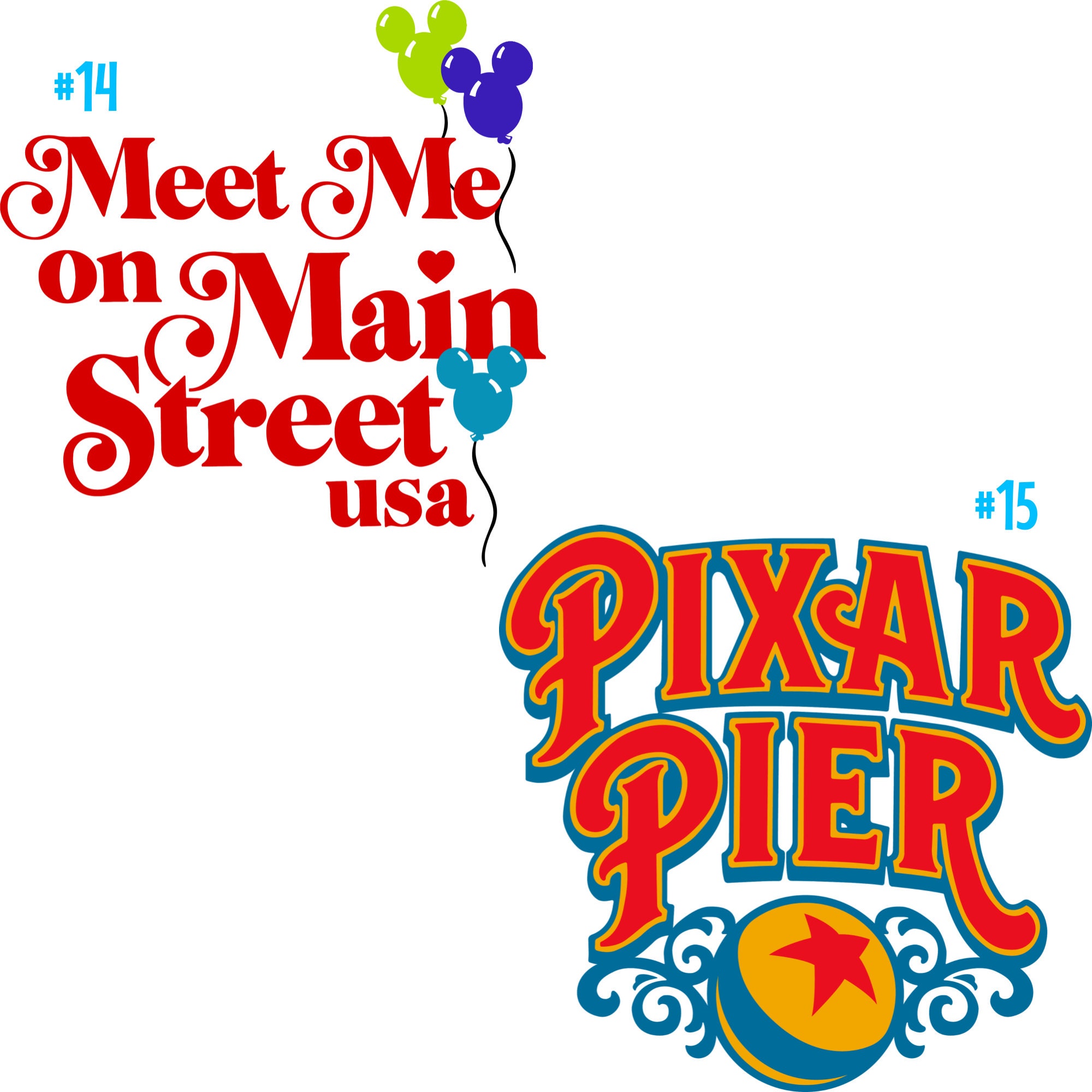 Disney Parks Vinyl Sticker Series | Etsy