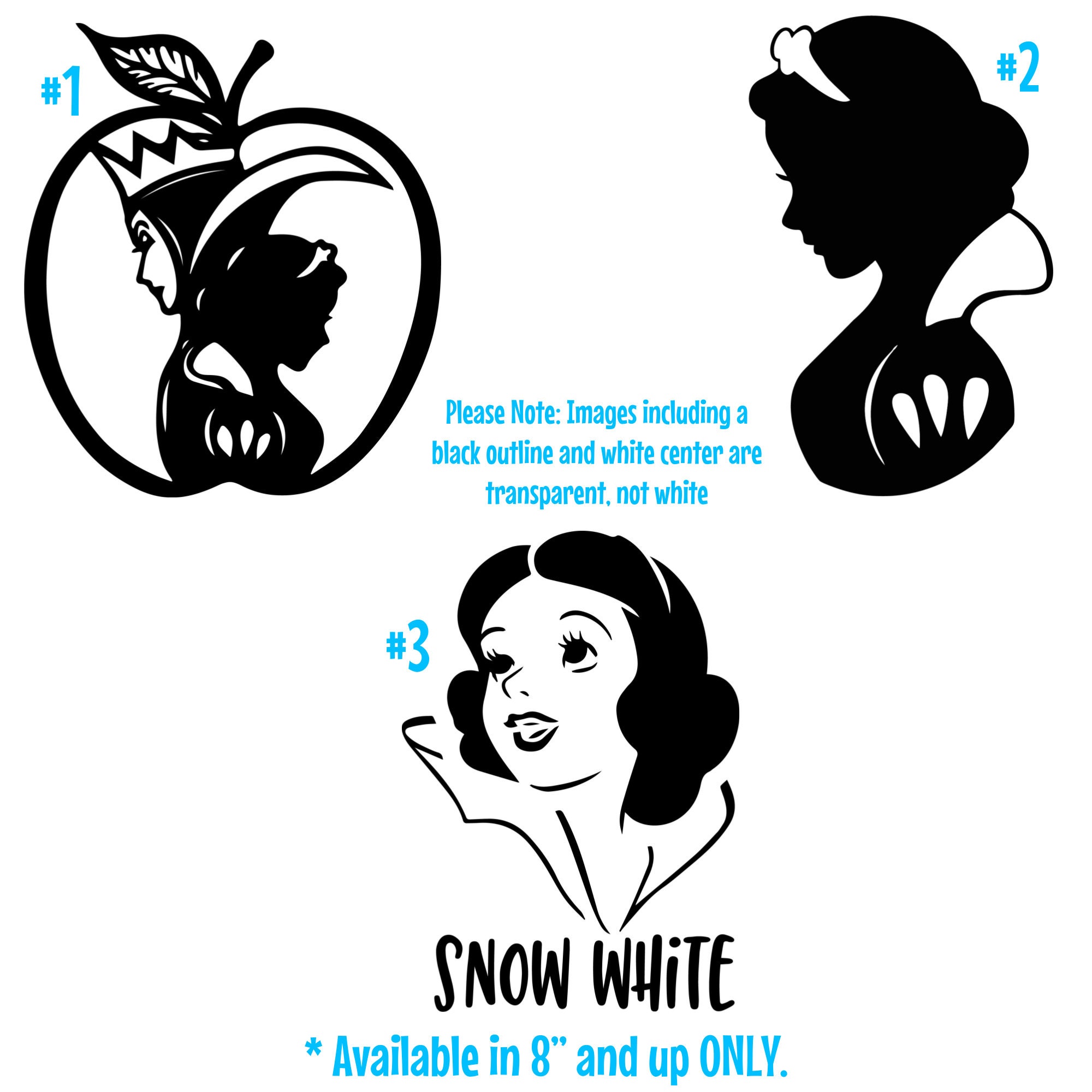 Snow White Vinyl Sticker Series - Etsy