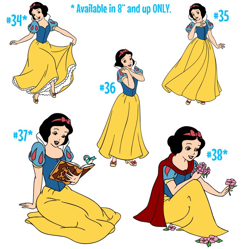 Snow White Vinyl Sticker Series - Etsy