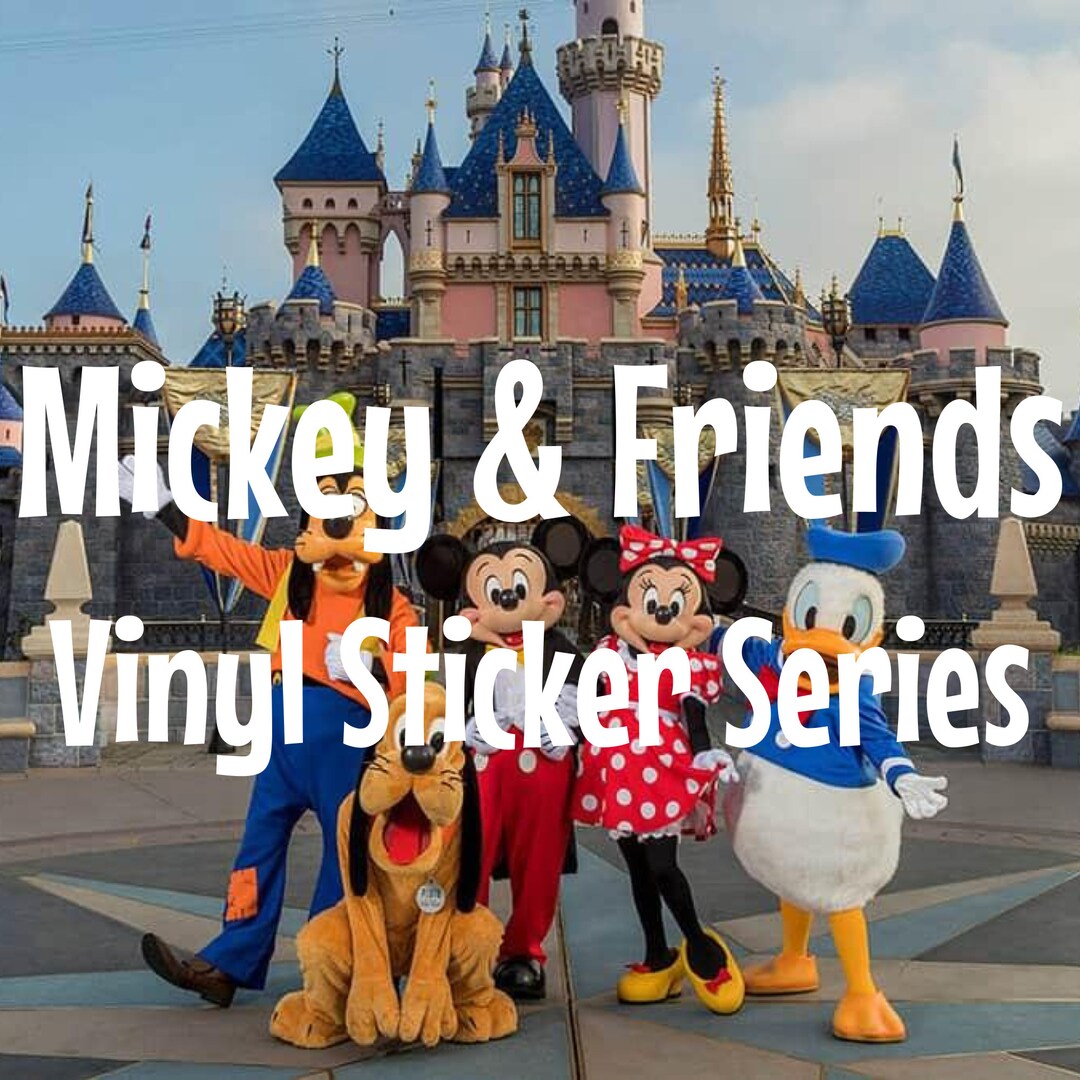 Mickey & Friends Vinyl Sticker Series - Etsy