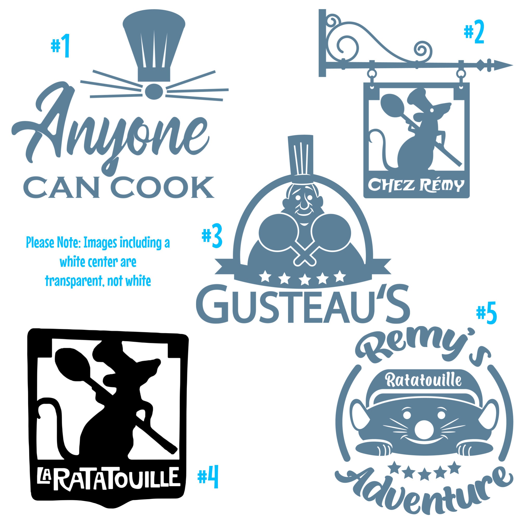 Ratatouille Vinyl Sticker Series - Etsy