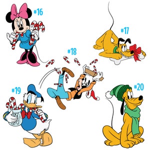 Disney Christmas Vinyl Sticker Series - Etsy