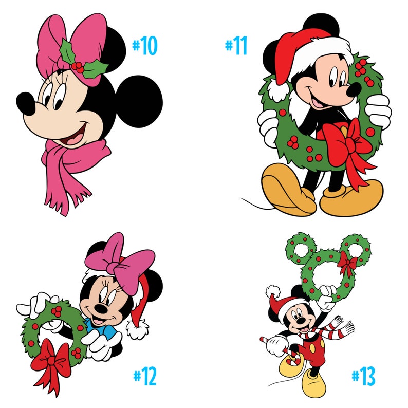 Disney Christmas Vinyl Sticker Series | Etsy