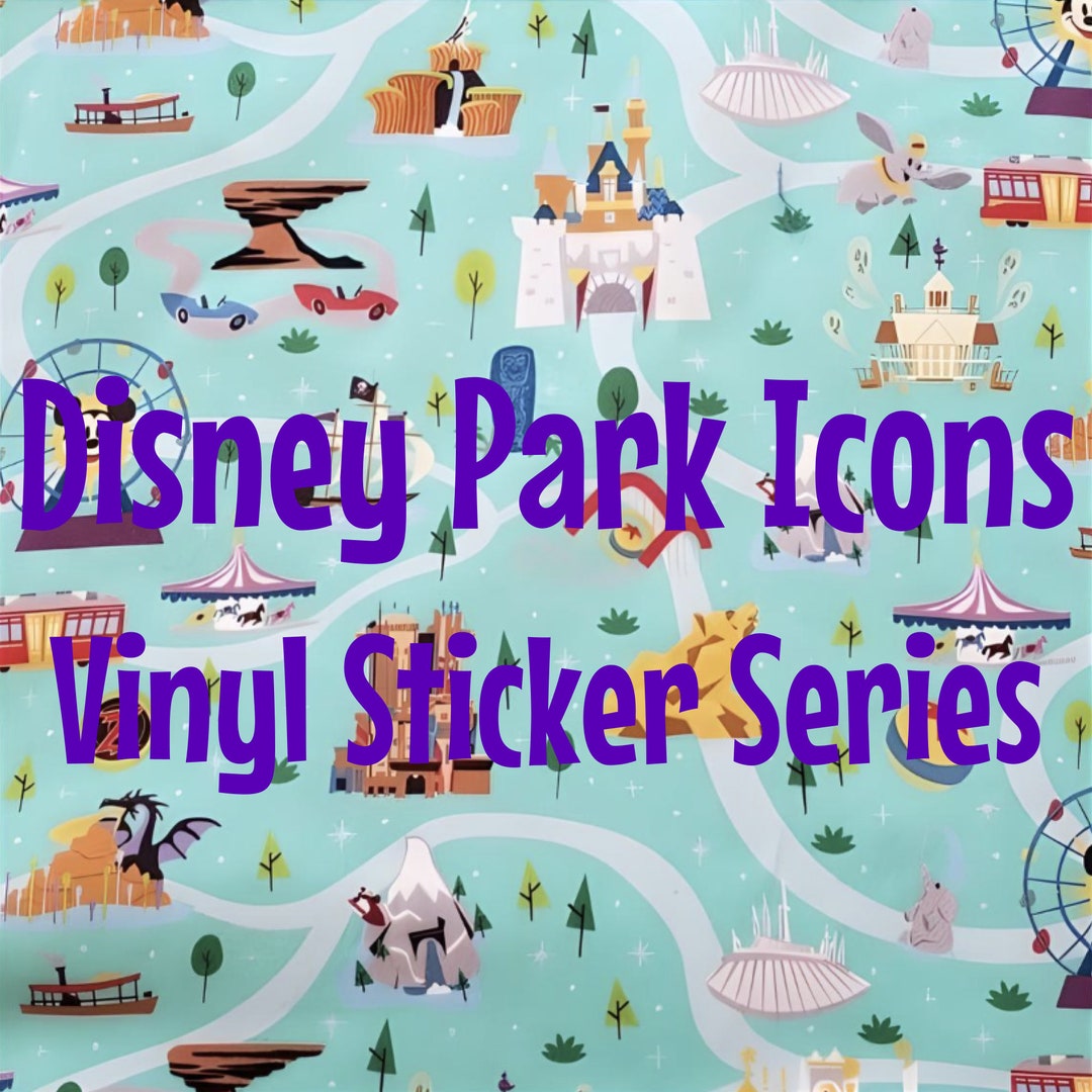 Disney Park Icons Vinyl Sticker Series - Etsy