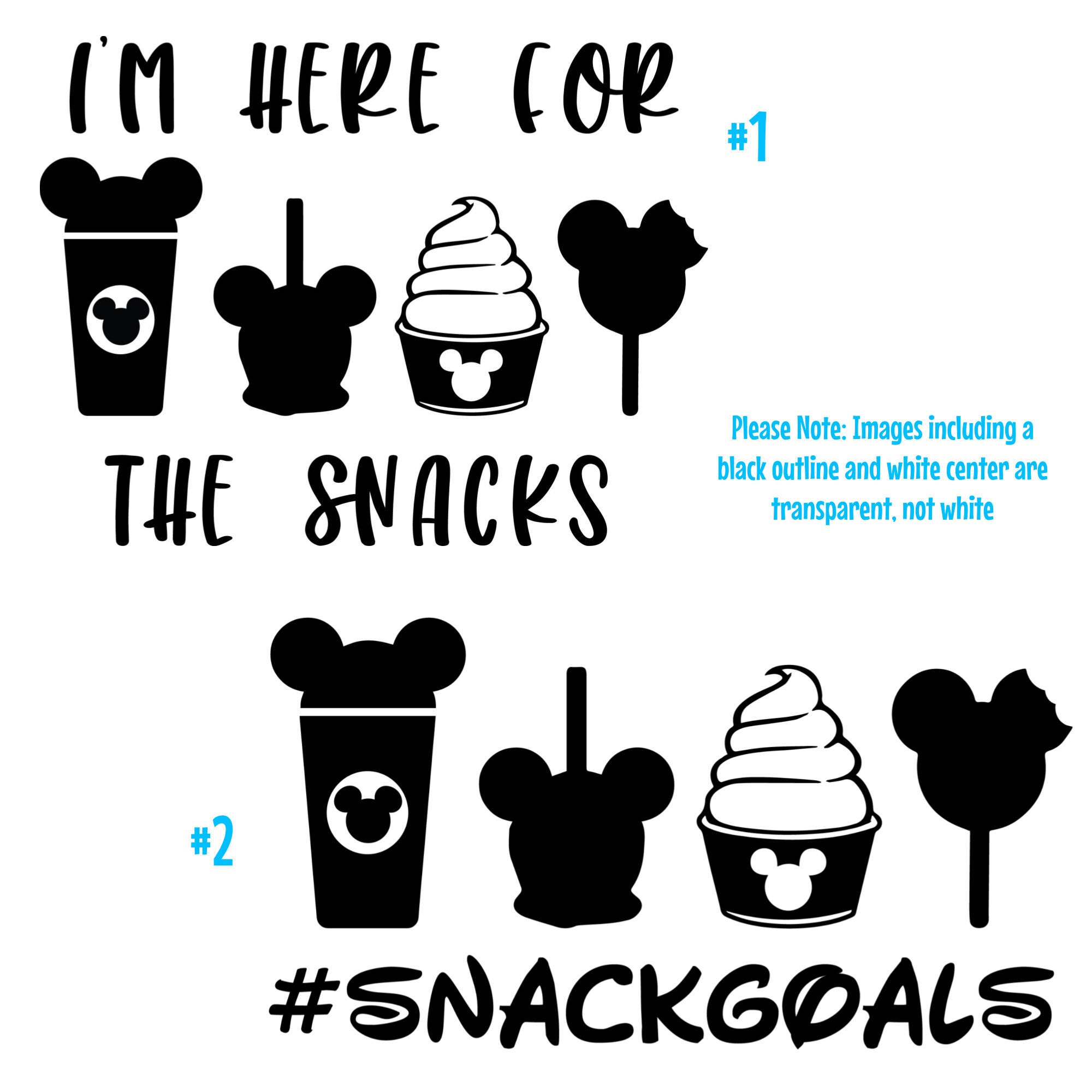 Disney Snacks Vinyl Sticker Series - Etsy