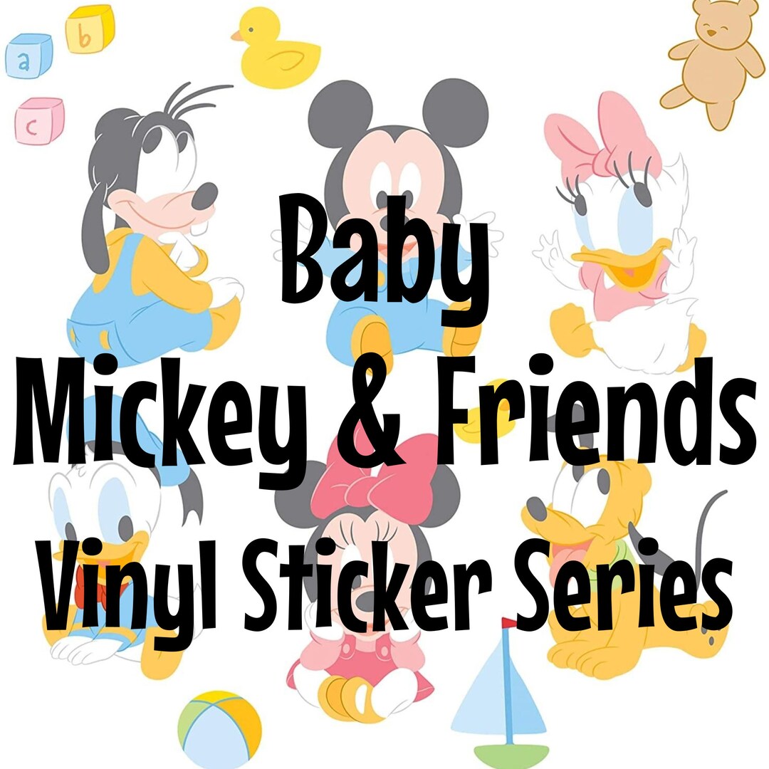 Baby Mickey & Friends Vinyl Sticker Series - Etsy