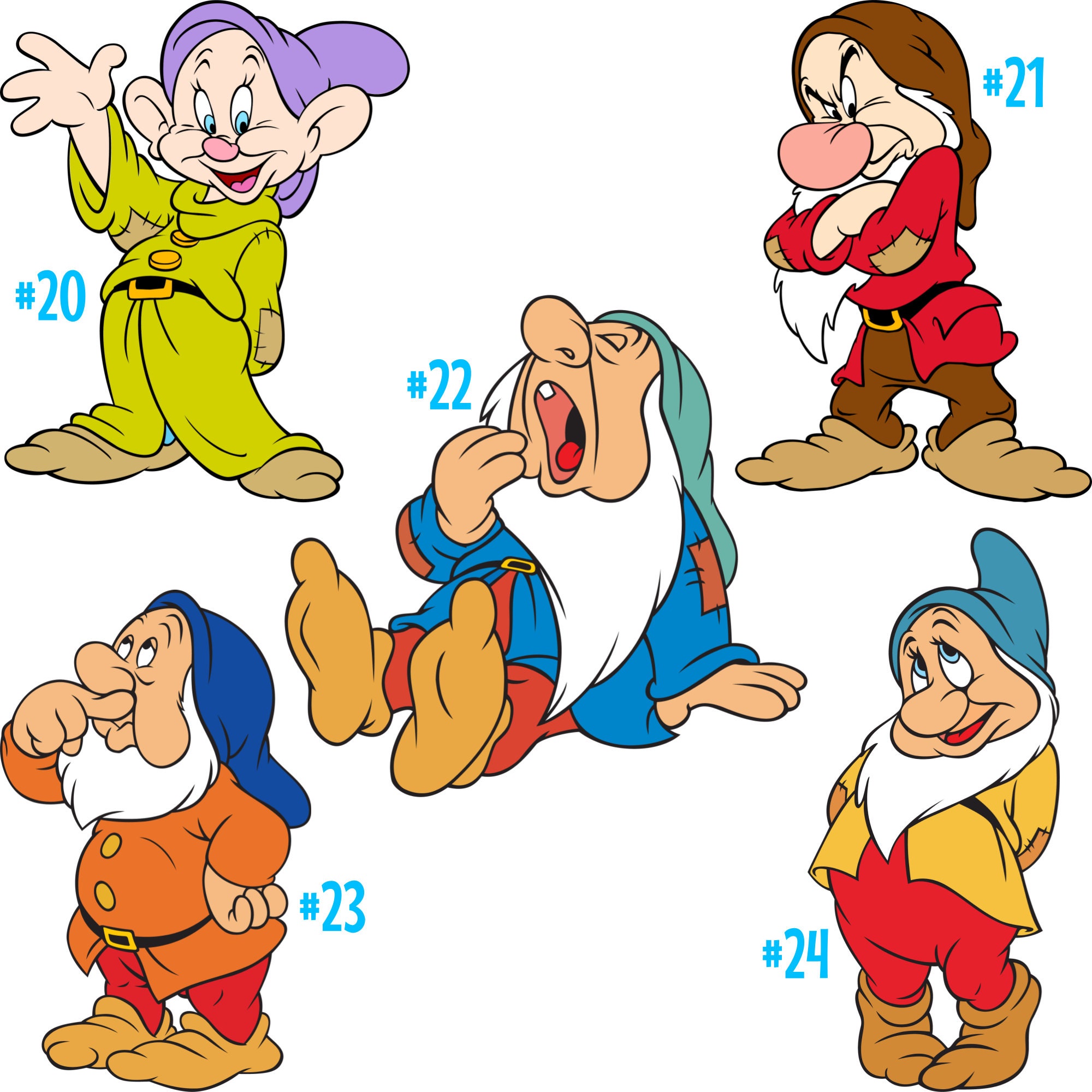 Snow White Vinyl Sticker Series - Etsy