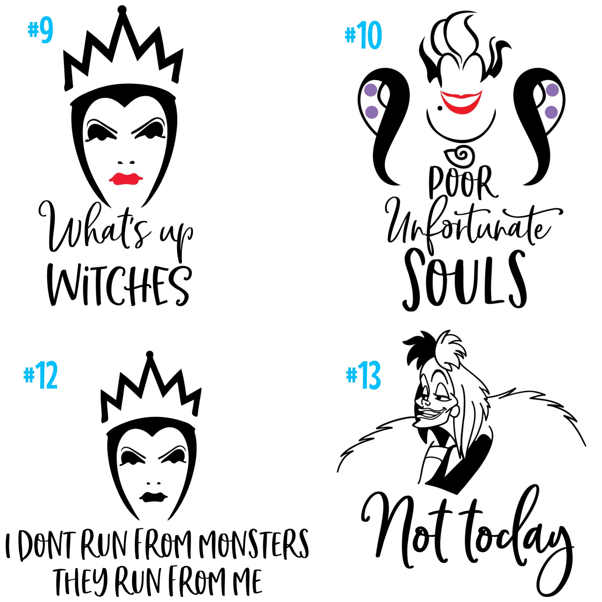 Disney Villain Vinyl Sticker Series | Etsy