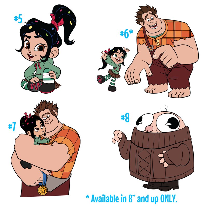 Wreck-it Ralph Vinyl Sticker Series - Etsy