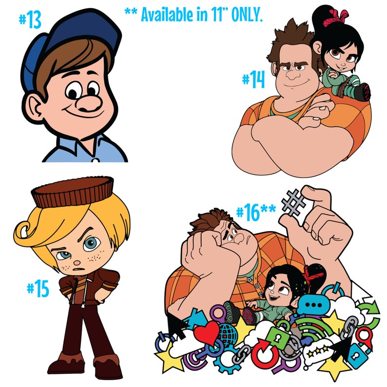 Wreck-it Ralph Vinyl Sticker Series - Etsy