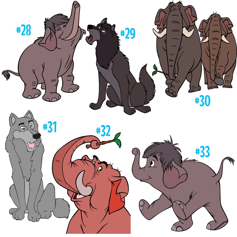 The Jungle Book Vinyl Sticker Series | Etsy