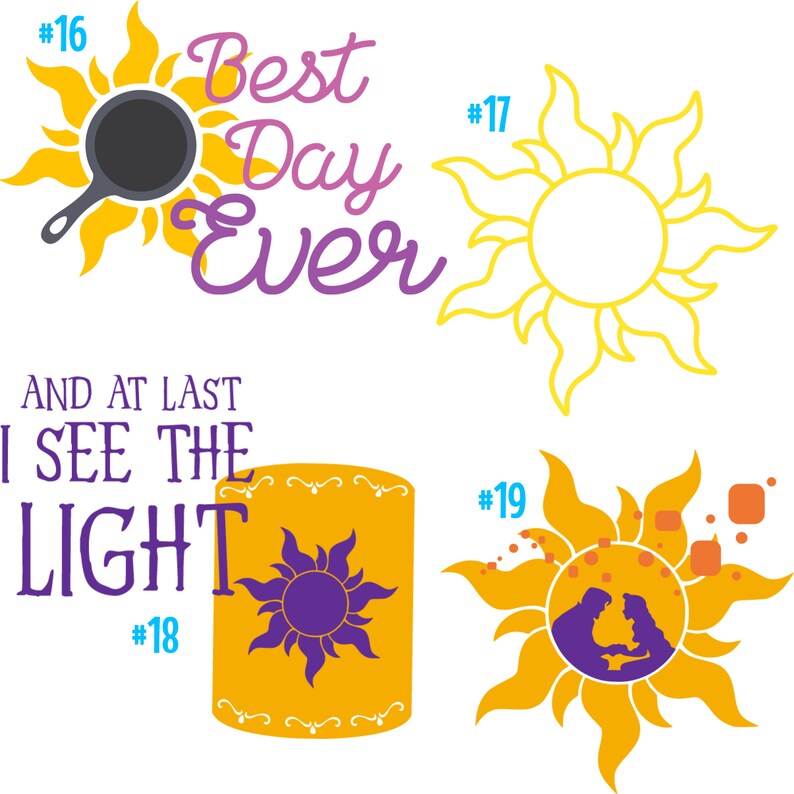 Tangled Vinyl Sticker Series | Etsy