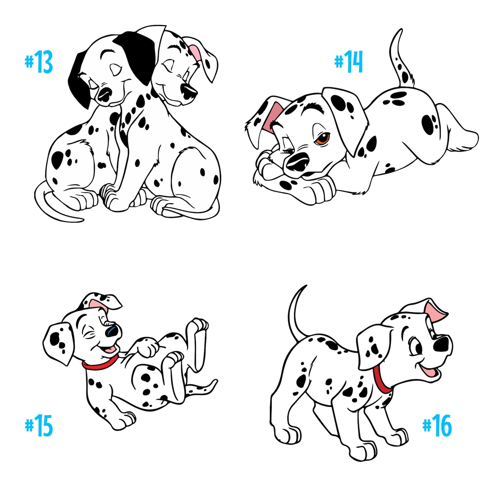 101 Dalmatians Vinyl Sticker Series - Etsy