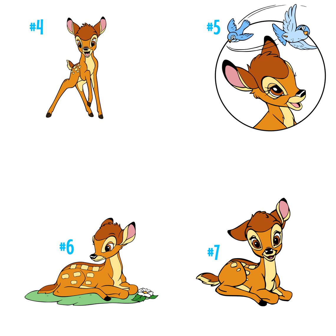 Bambi Vinyl Sticker Series | Etsy