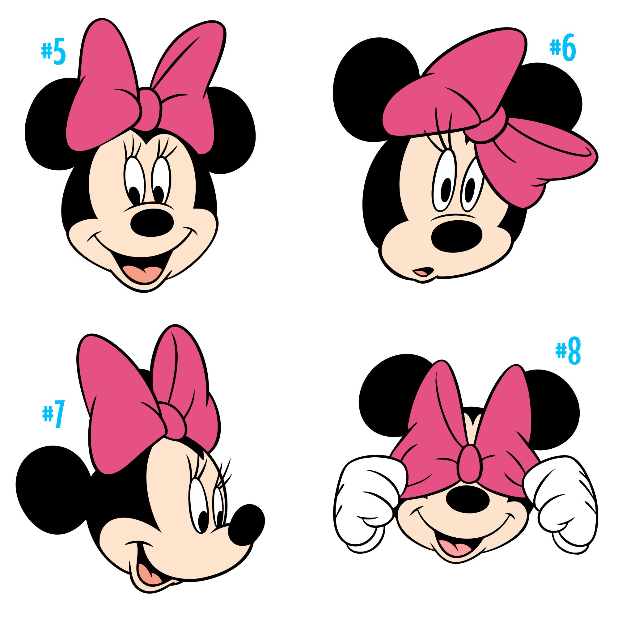 Minnie Mouse Vinyl Sticker Series - Etsy