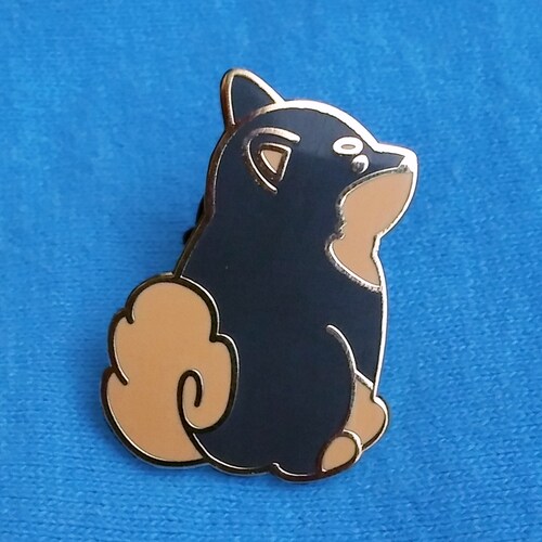 Blue Shiba Inu Geisha Enamel Pin-shiba Inu Enamel Pin-geisha - Etsy