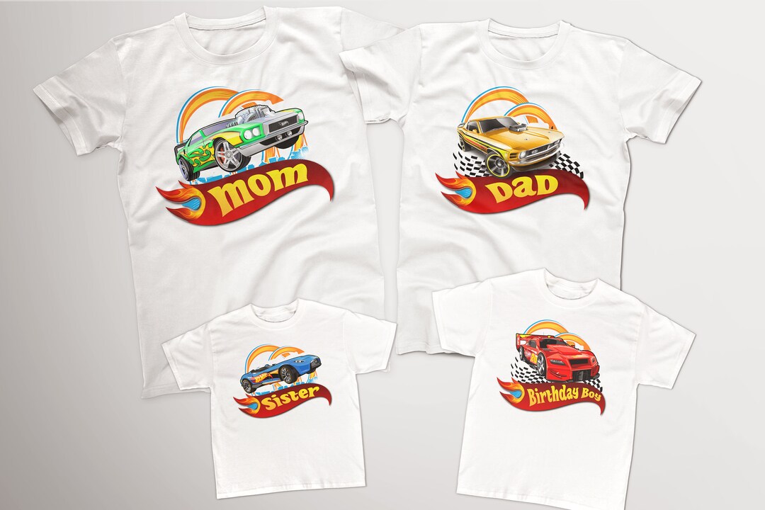 Cars Family Matching Shirts, Custom Birthday Matching T-shirts ...
