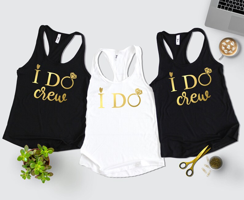 I Do Crew Bachelorette Party Shirts I Do Bride Shirt Bridal - Etsy