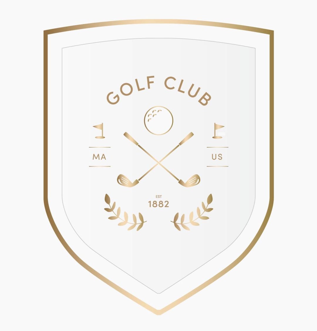 Golf Club Plates - Partee Plates - Gold Party - Etsy