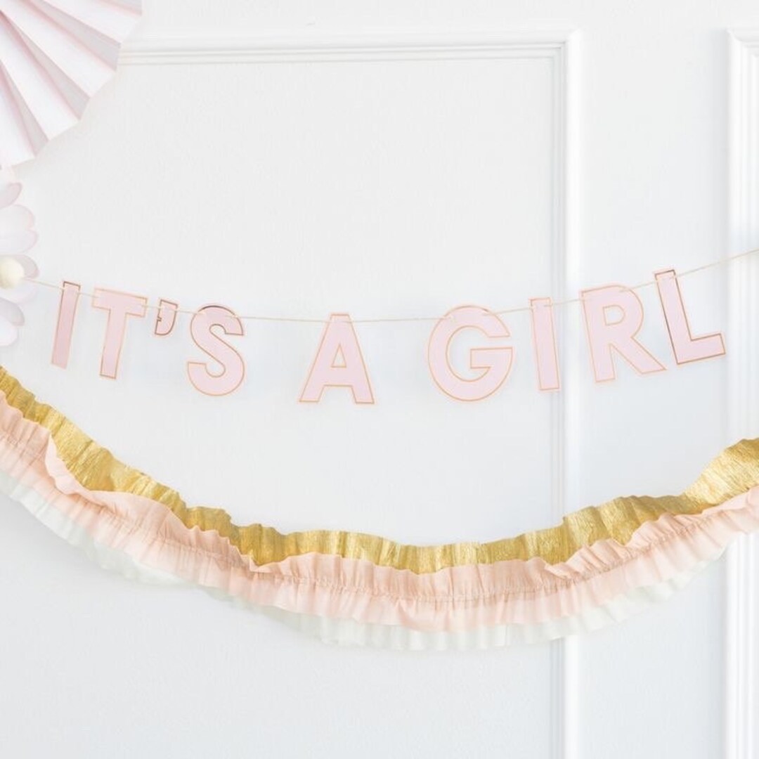 Its a Girl Banner Set Baby Shower Banner - Etsy
