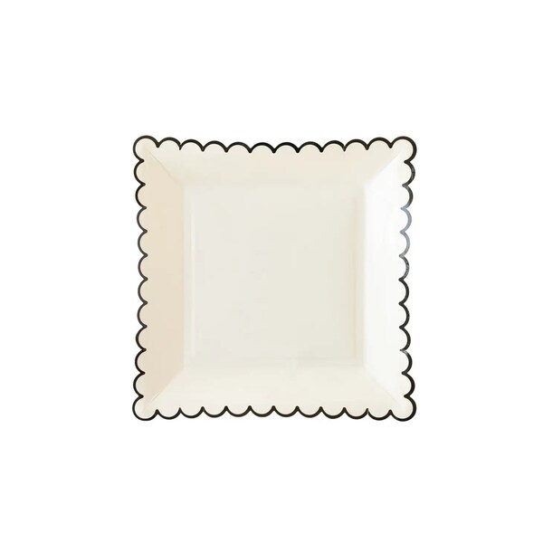 Scalloped Edge Plate - Etsy