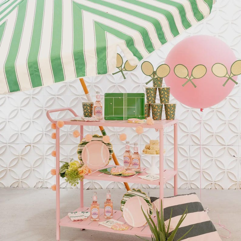 Racket & Ball Banner Set - Tennis Banner - Tennis Party Decor - Racket ...