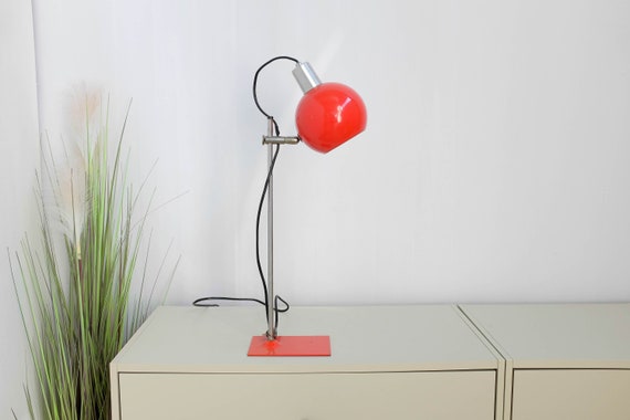 Vintage Orange Desk Lamp Task Lamp Table Lamp Bed Side - Etsy