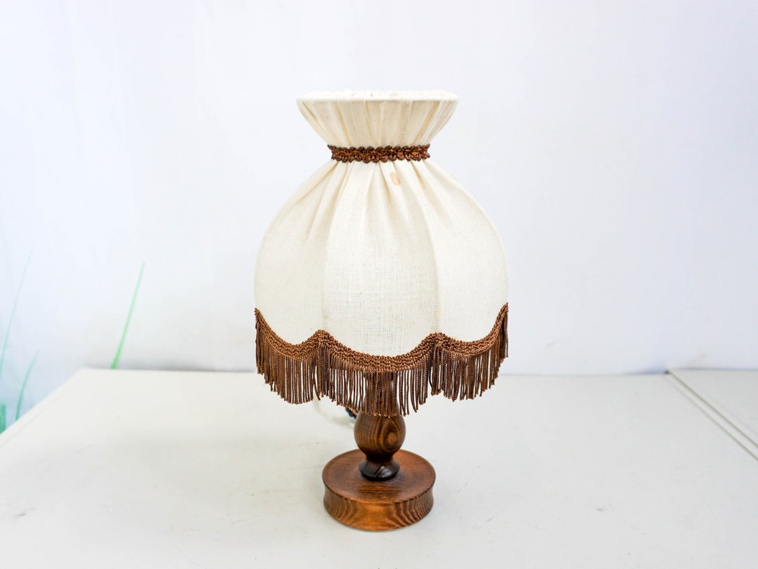 1960s Oak Wood Table Lamp, Vintage Table Lamp 60s, Table Lamp, Dutch ...
