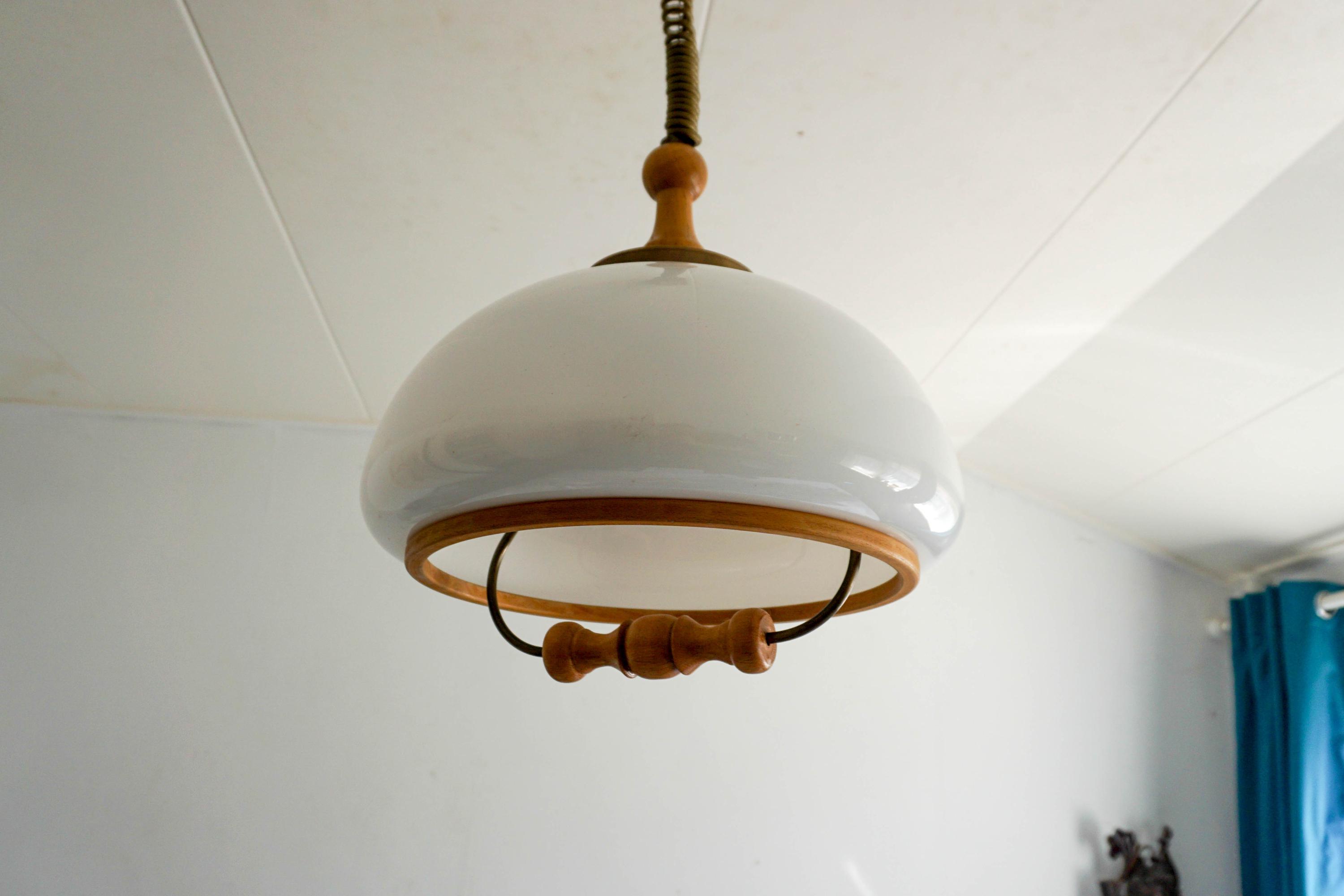 Vintage Dutch Design, Pendant Lamp, Steinhauer, Mushroom Shade, Space ...