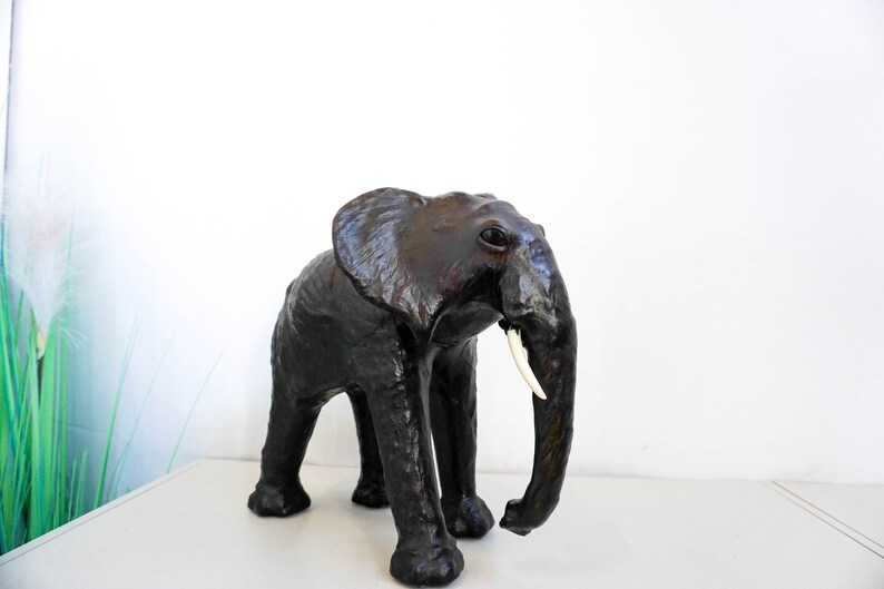 Dutch Elephant Sculpture, 1960s, Papier Maché and Leather - Etsy