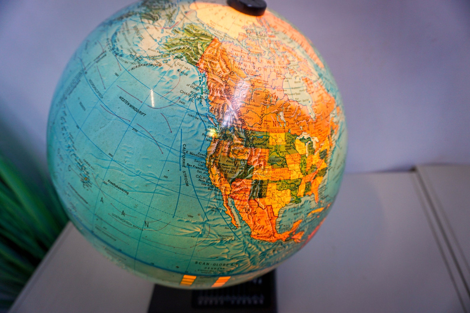 1980s Scan Globe, Dutch Vintage Globe, Made in Denmark, Light Inside - Etsy