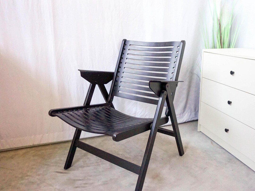 1 of 2 1950s Rex Lounge Chair, by Niko Kralj for Stol, Black ...