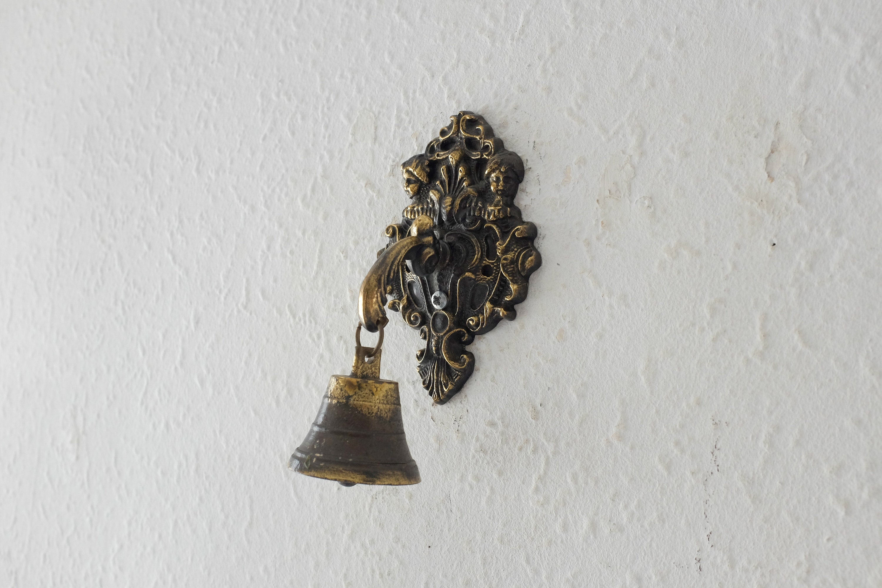 Antique Brass Monastery Bell/door Bell With Angels | Etsy