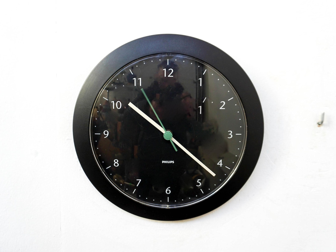 1980s Philips, Vintage German Clock With a Timer by Quartz in Plastic ...