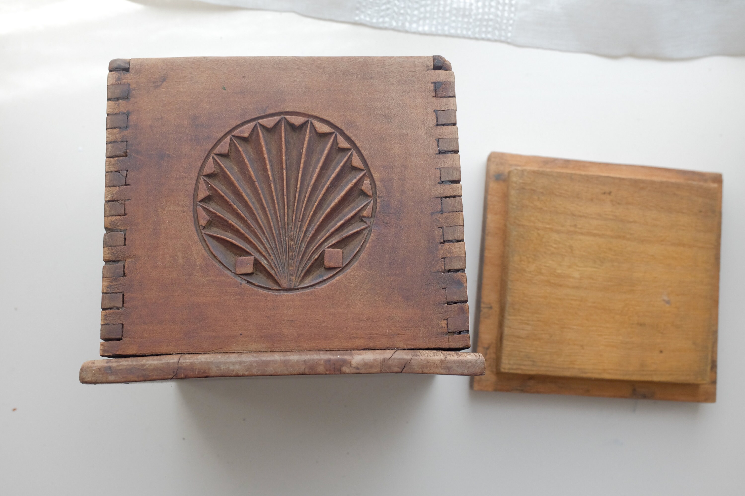 Antique Wooden Box Sewing Box 1930s Arts & Crafts Hand | Etsy