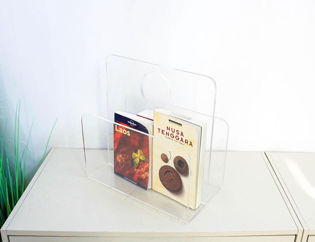 Transparent Plexiglass, Magazine Rack, Mid Century Modern, Magazine ...