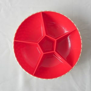 Emsa Party Snack Bowl in a Lovely Red and White - Etsy