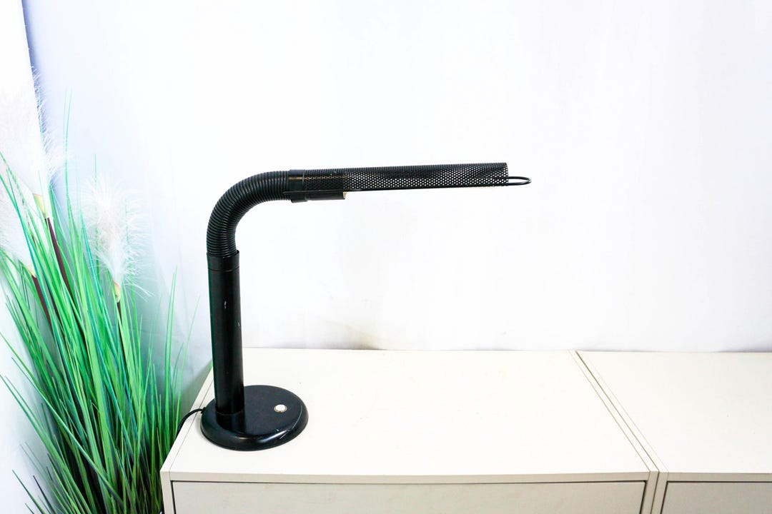 1980s, Vintage, Desk Lamp, Woja Holland, Dutch Design Ca 80s, Black ...