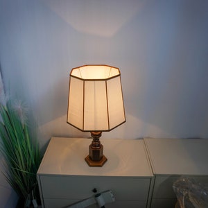 1960s Oak Wood Table Lamp, Very Rare Vintage Table Lamp 60s, Table Lamp ...