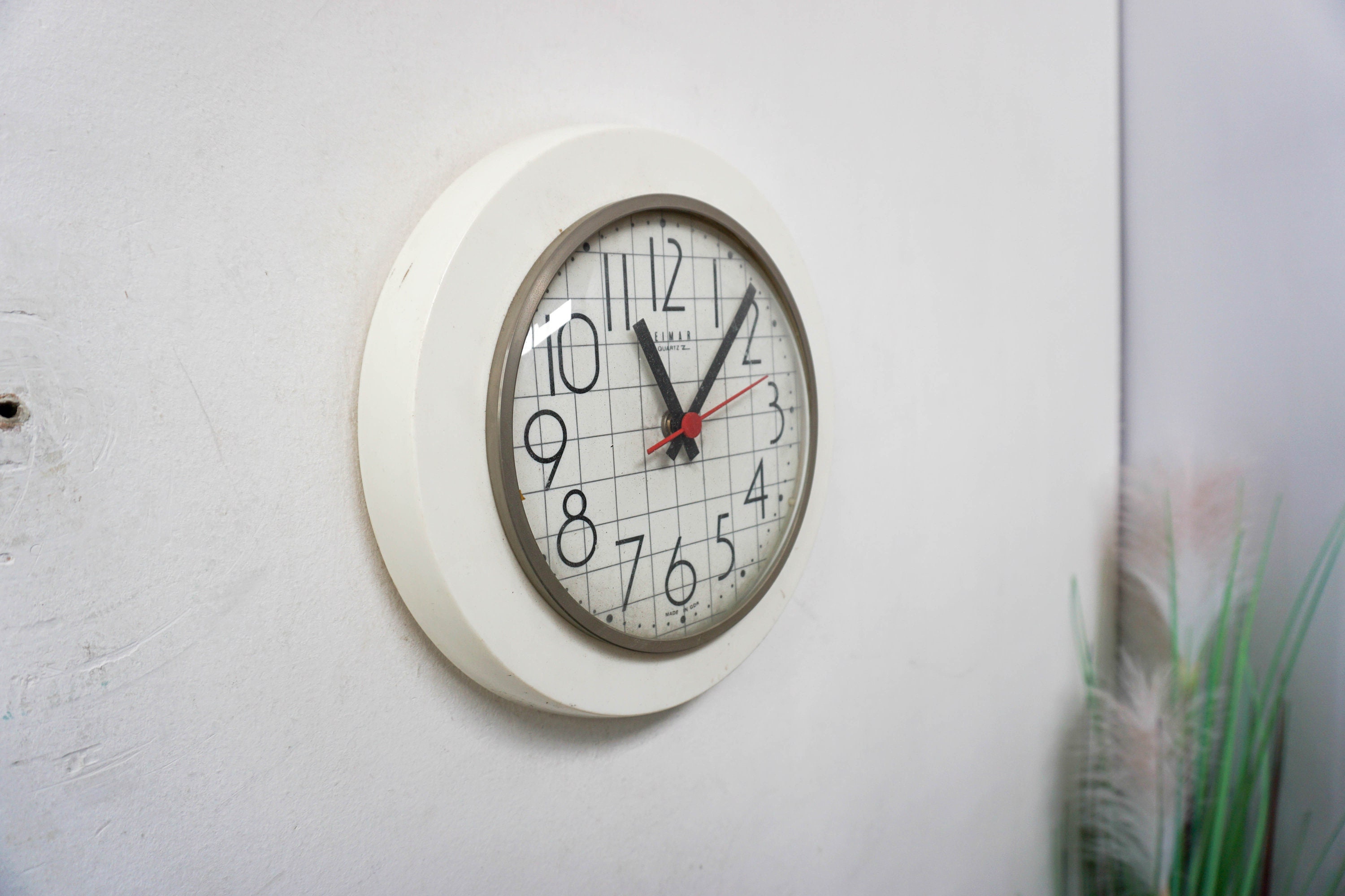 1970s Weimar, Vintage German Clock With a Timer in Plastic, Made in ...