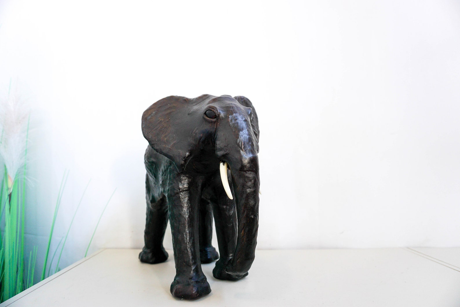 Dutch Elephant Sculpture, 1960s, Papier Maché and Leather - Etsy