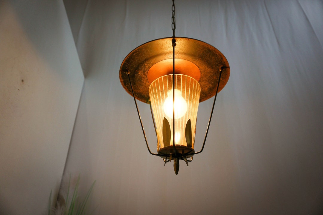 1960s Mid Century, Pendant Light, Art Deco Pendant Ceiling Lamp ...
