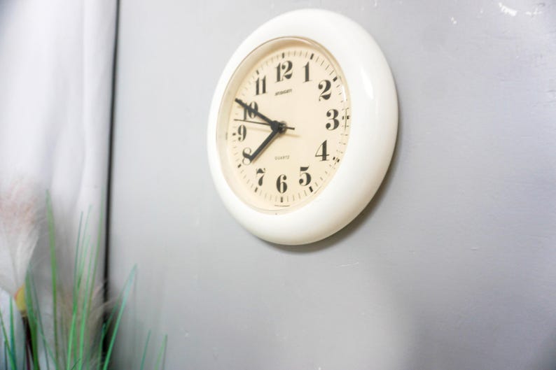 1980s Staiger, Vintage German Clock With a Timer by Quartz in Plastic ...
