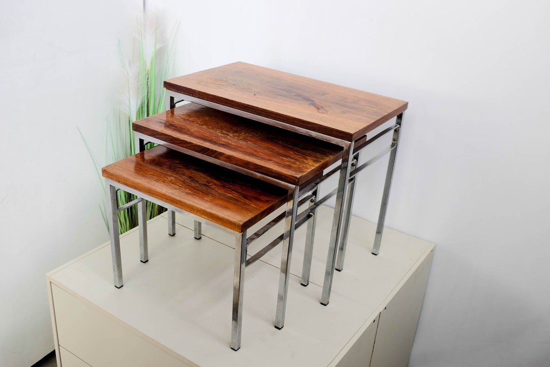 1960s Dutch Design, Vintage Nesting Tables, Pastoe Style - Etsy